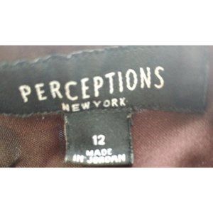 Perceptions | Dresses | Perceptions New York Dress 2 Half Sleeve Brown ...